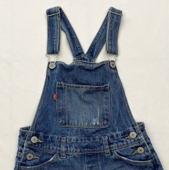 Levi's | Pants & Jumpsuits | Levis Denim Short Medium Wash Adjustable ...